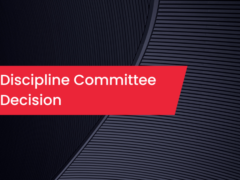 Discipline Committee Decision – Imran Siddiqui - CPATA